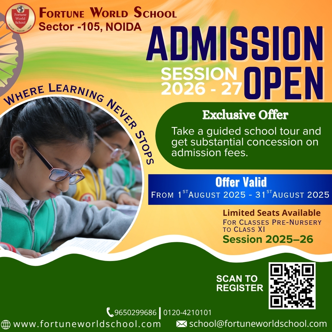 Fortune World School | Top CBSE School in Noida | Admission Open